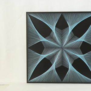 String Art Christmas Star Wall Art Designinterior Office Decor Wall ...