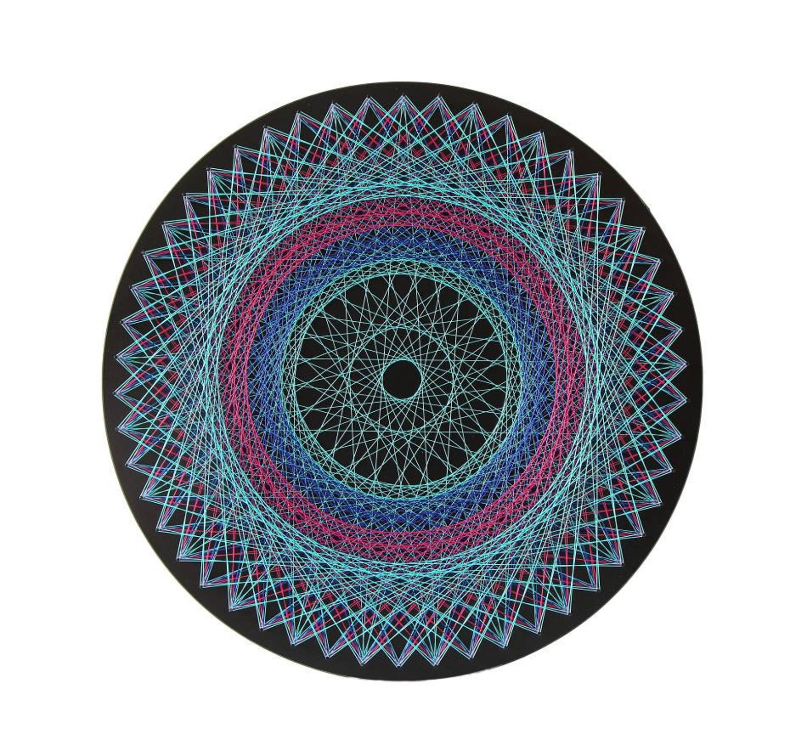 String Art Zen Mandala Art Spiritual Zen Sacred Geometry Wall | Etsy