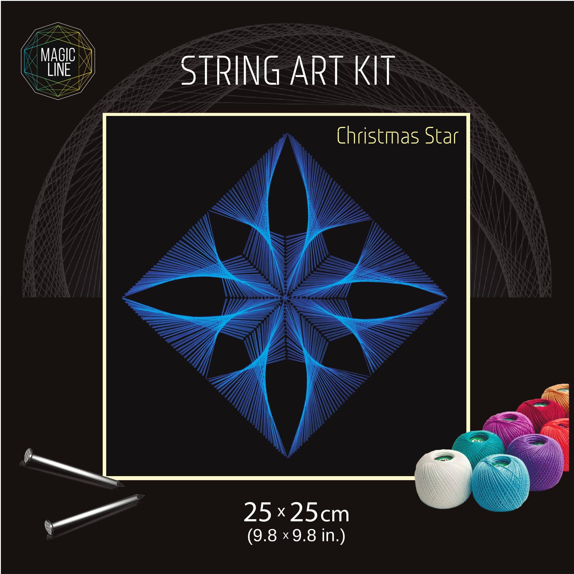 Embroidery Art & Collectibles Yantra meditation stars vintage string ...