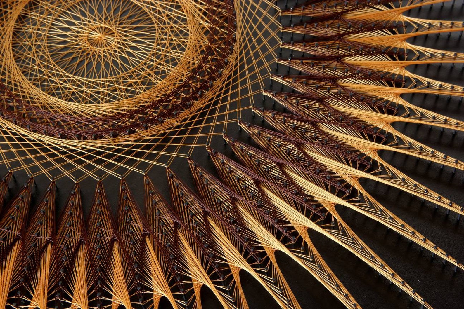 String Art Mandala Prosperity Sacred Geometry 3D Art Zen | Etsy