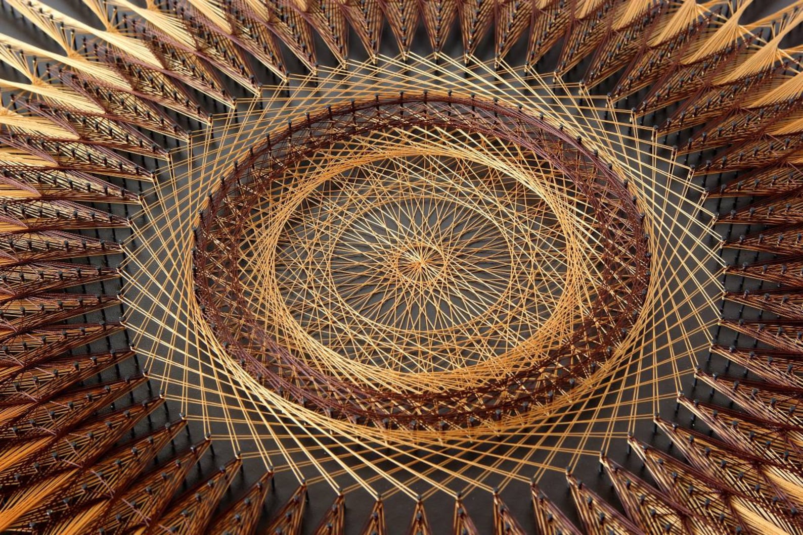 String Art Mandala Prosperity Sacred Geometry 3D Art Zen - Etsy