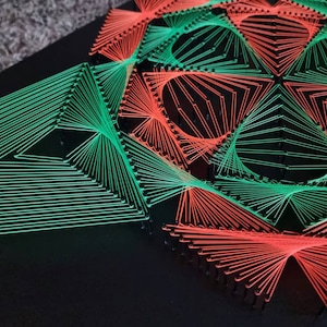 TRIANGLE String Art Sacred Geometry String Art Geometry Mandala Zen ...