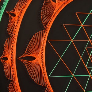 SRI YANTRA String Art Sacred Geometry Meditation Wall Art Home Decor ...