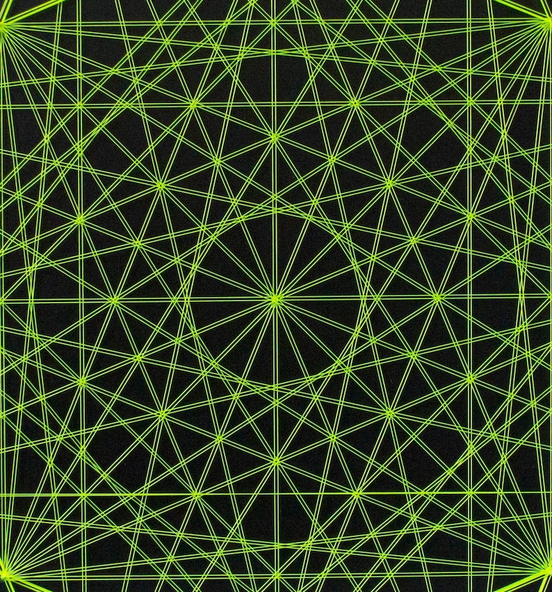 String Art COSMIC CHRYSANTHEMUM Sacred Geometry Wall Hanging - Etsy