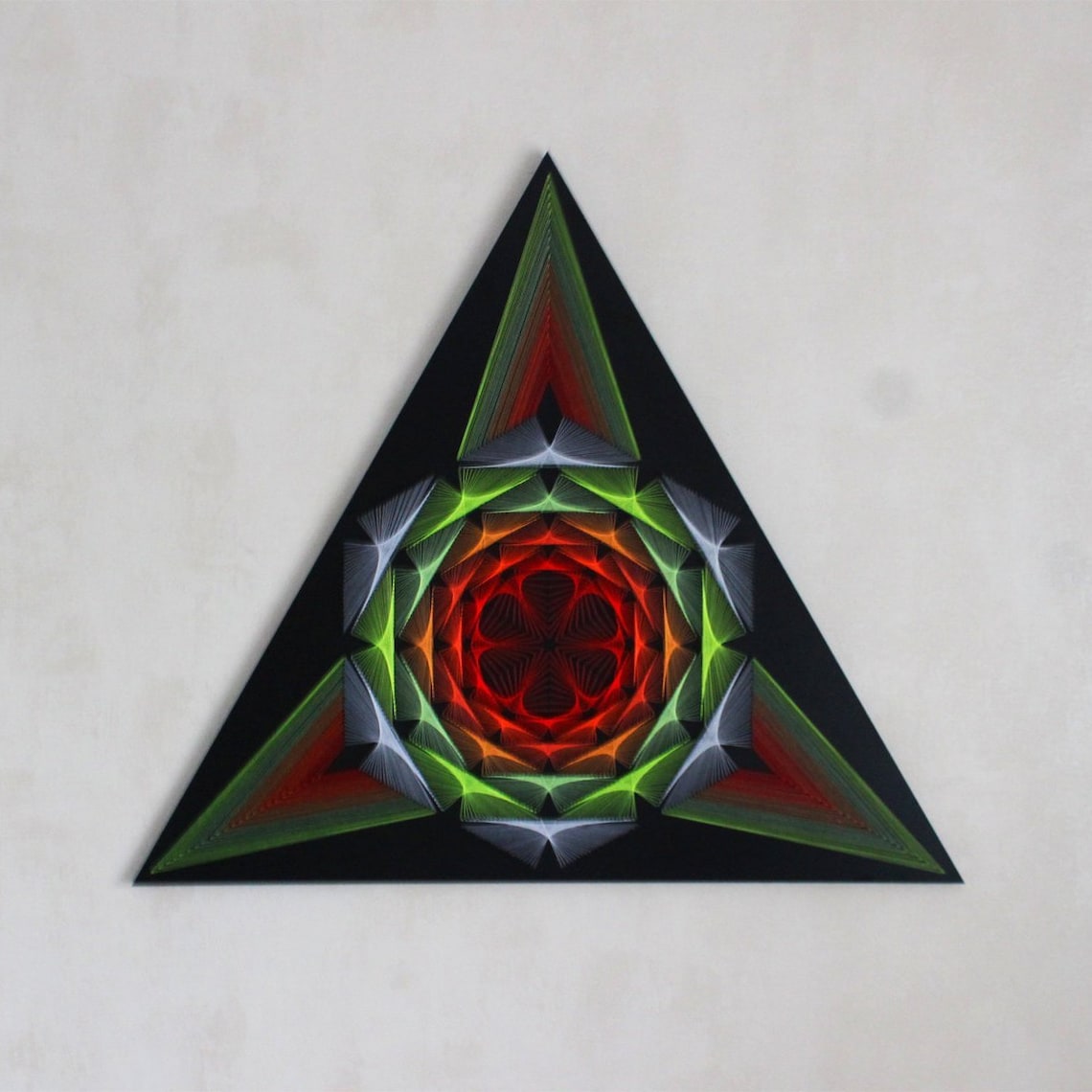 TRIANGLE String Art Sacred Geometry String Art Geometry - Etsy