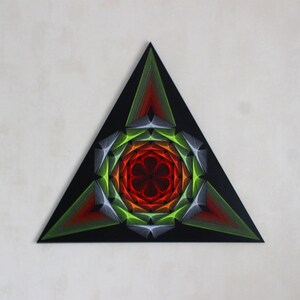 TRIANGLE String Art Sacred Geometry String Art Geometry Mandala Zen ...