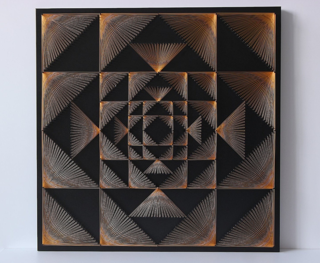 String Art - DIVE Into THE DEPTHS Sacred Forms Sacred Geometry 3dart ...