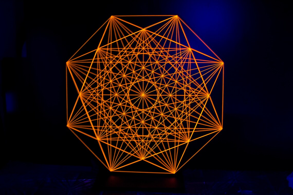 String Art COSMIC CHRYSANTHEMUM Sacred Geometry Wall Hanging - Etsy