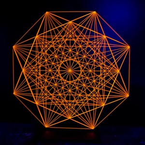 String Art COSMIC CHRYSANTHEMUM Sacred Geometry Wall Hanging Wall Art ...