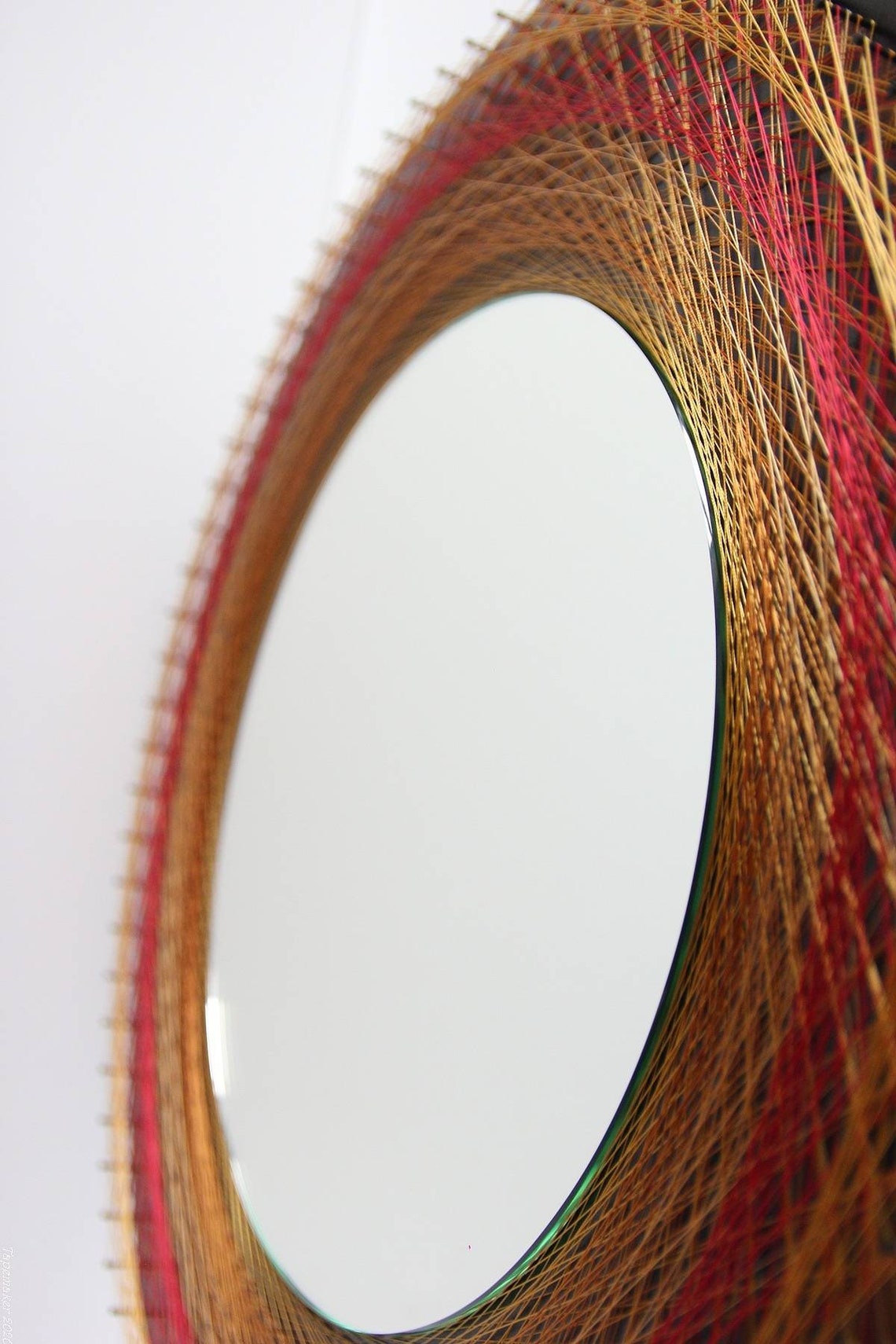 String Art Mirror geometry mirror home wall décor 3D | Etsy