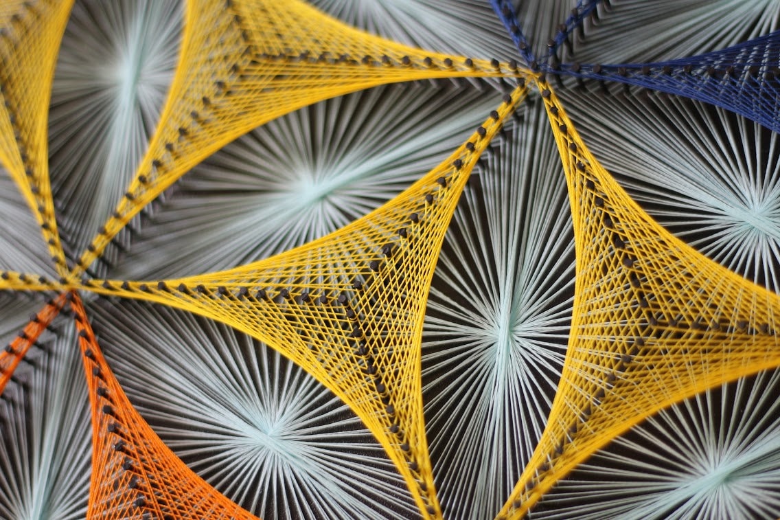 String Art flower of Life Sacred Geometry Home - Etsy
