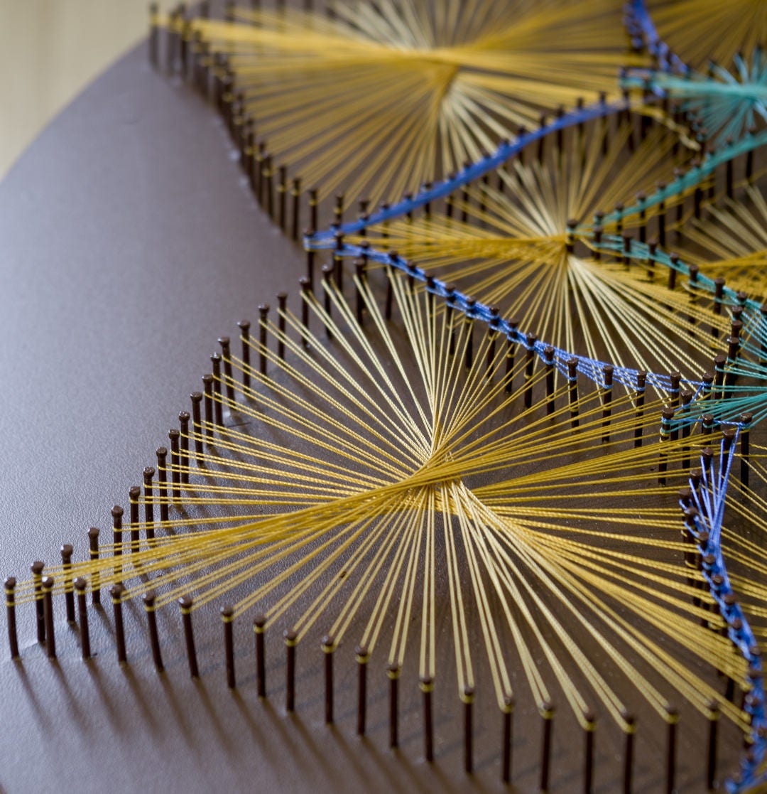 String Art SRI YANTRA Sacred Geometry Meditation Wall Art Home Decor ...