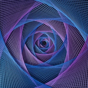 ROSE OF SPACE, String Art, Sacred Geometry, Meditation, Cosmos, Harmony ...