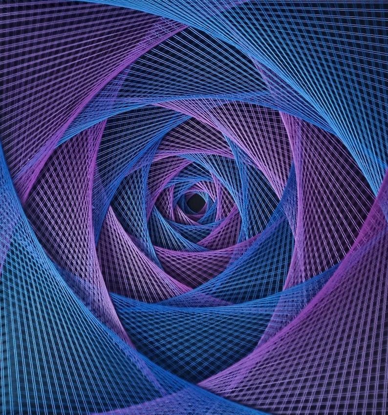 ROSE OF SPACE String Art Sacred Geometry Meditation - Etsy