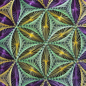String Art floweroflife Sacred Geometry String | Etsy