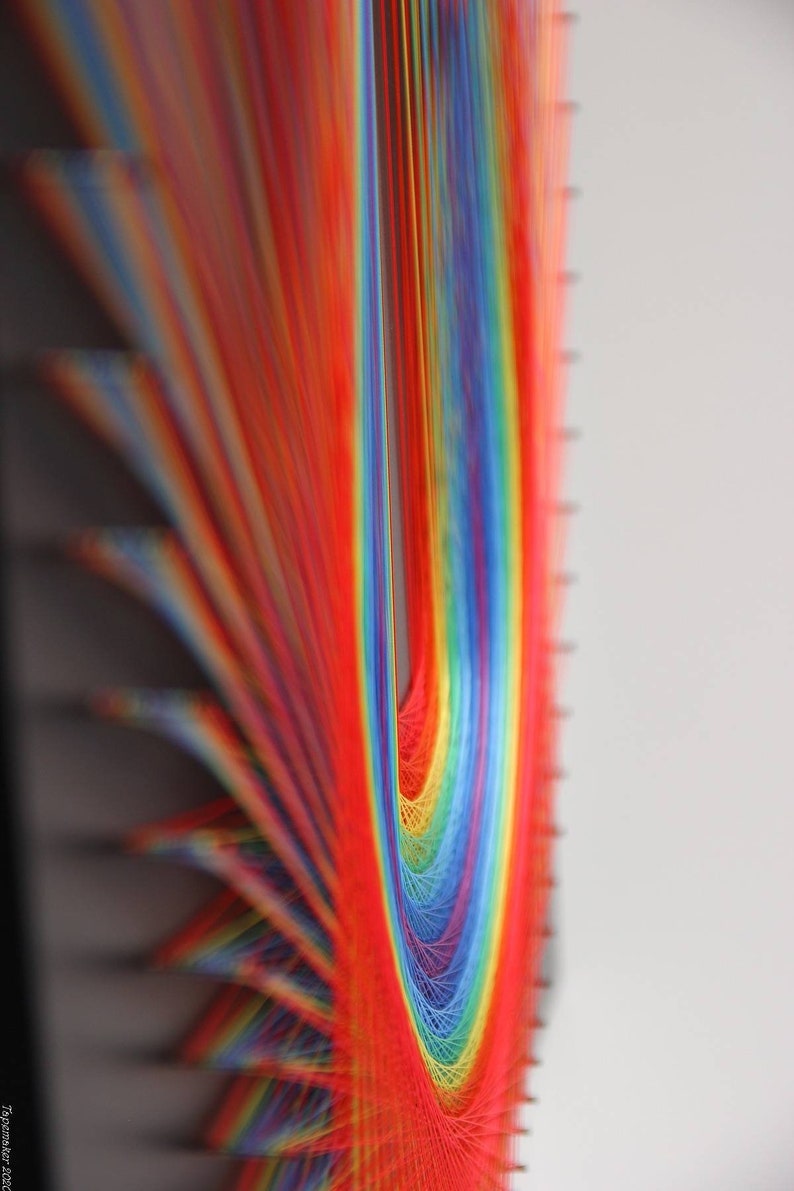 String Art ANGEL WINGS Sacred Geometry Meditation Cosmos | Etsy