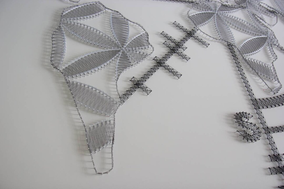 String Art Map of Life Sacred Geometry 3D Art Zen Spiritual - Etsy