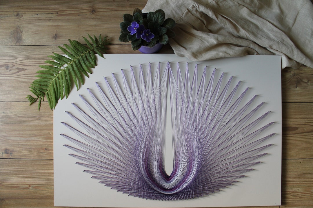 YONI -symbol of the Feminine, String Art, Sacred Geametry, Modern Art ...