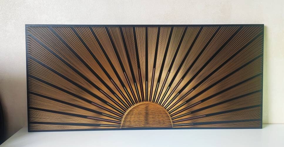 String Art sunrise Sacred Geometry String Art - Etsy
