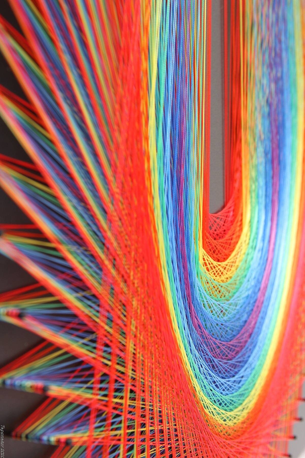 String Art ANGEL WINGS Sacred Geometry Meditation Cosmos - Etsy UK