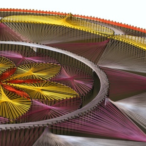 String Art Sacred Geometry Psychedelic String Art Home Decor Wall Décor ...