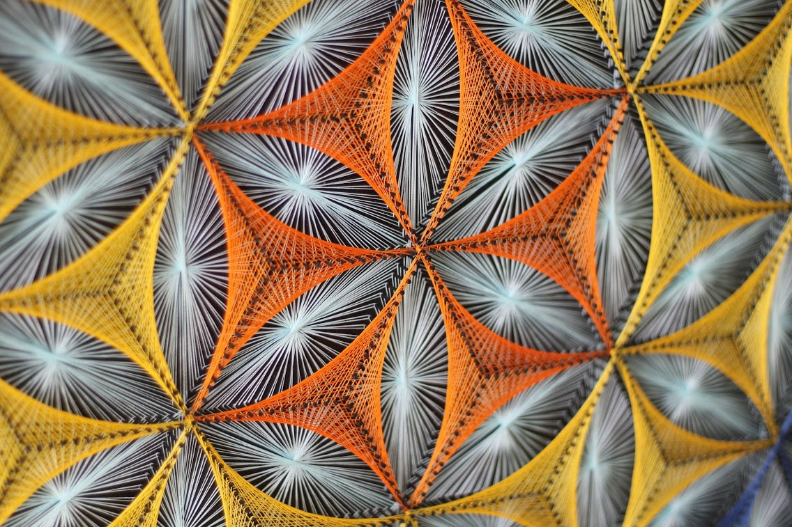 String Art flower of Life Sacred Geometry Home - Etsy