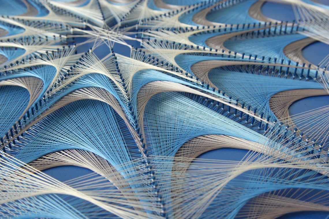 String Art Hydrosphere Sacred Geometry Spiritual Gift Art Zen | Etsy