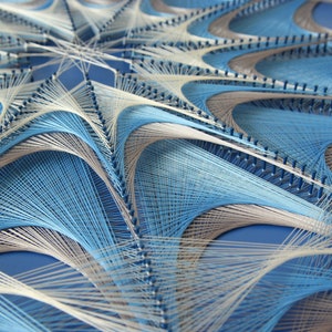 String Art Hydrosphere Sacred Geometry Spiritual Gift Art Zen Yoga Art ...