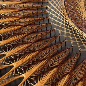 String Art Mandala Prosperity Sacred Geometry 3D Art Zen Spiritual Wall ...