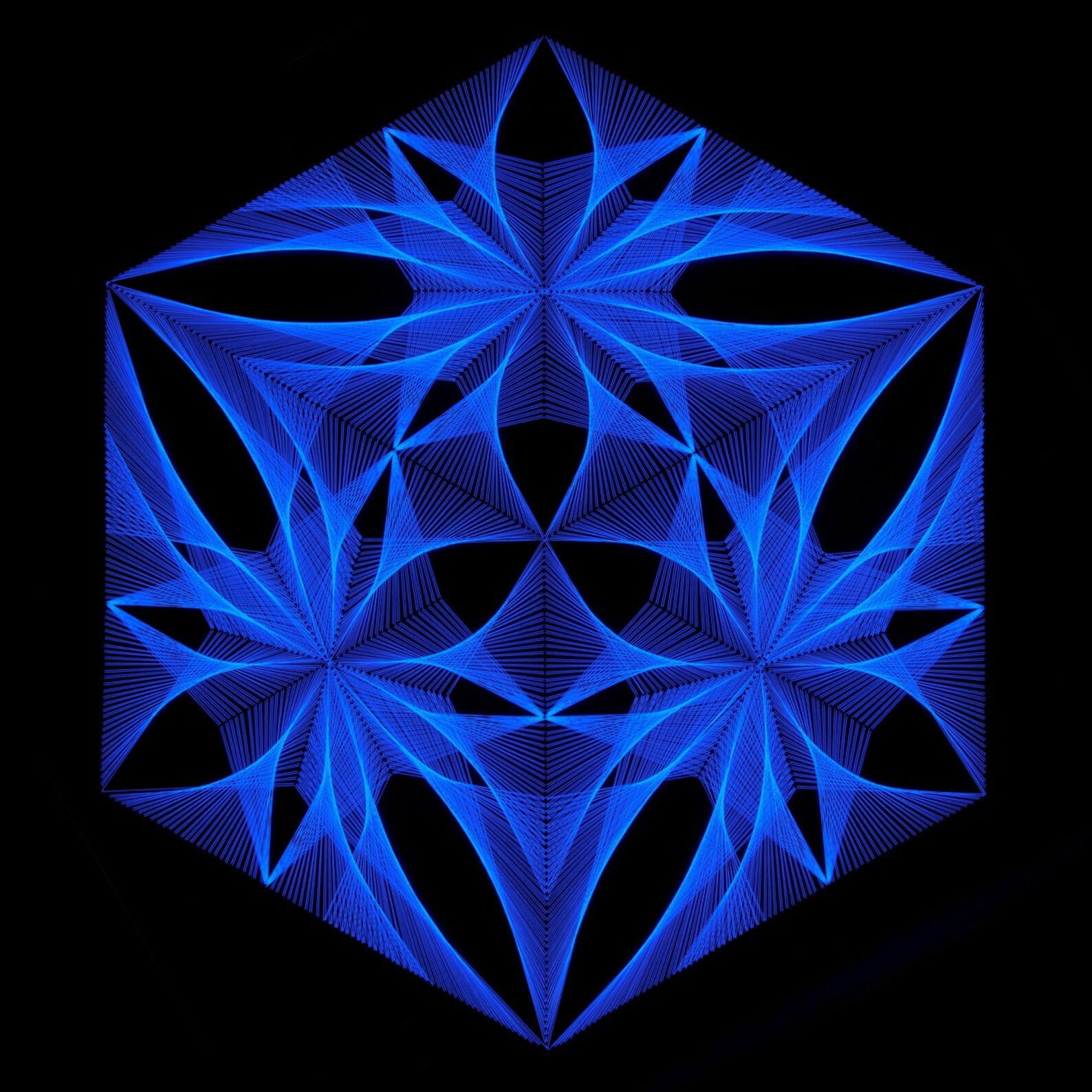 SEVEN Sacred Forms Sacred Geometry Meditation Cosmos Harmony String Art ...