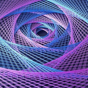 ROSE OF SPACE, String Art, Sacred Geometry, Meditation, Cosmos, Harmony ...