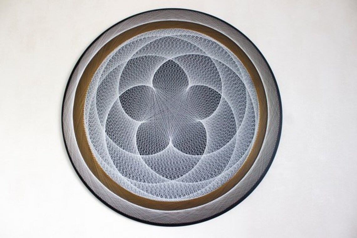 String Art Dance of the Earth and Venus Mandala Art Spiritual Zen ...