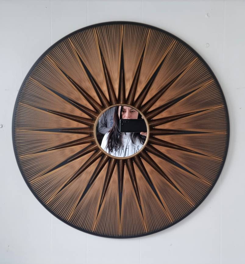 String Art Mirror "the Sun" - Etsy