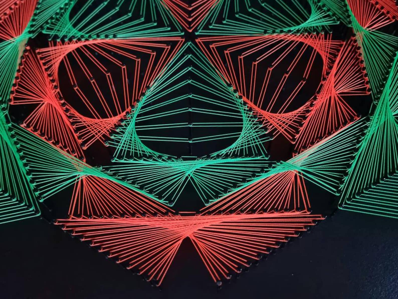 TRIANGLE String Art Sacred Geometry String Art Geometry Mandala Zen ...