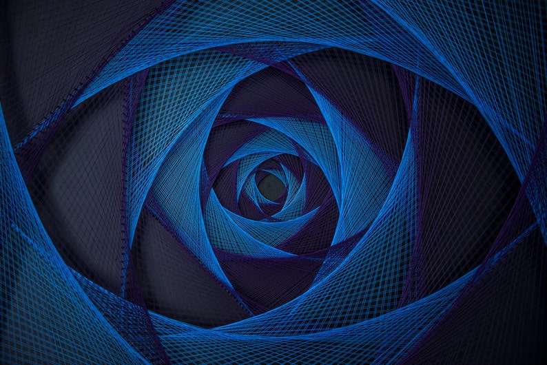 ROSE OF SPACE, String Art, Sacred Geometry, Meditation, Cosmos, Harmony ...