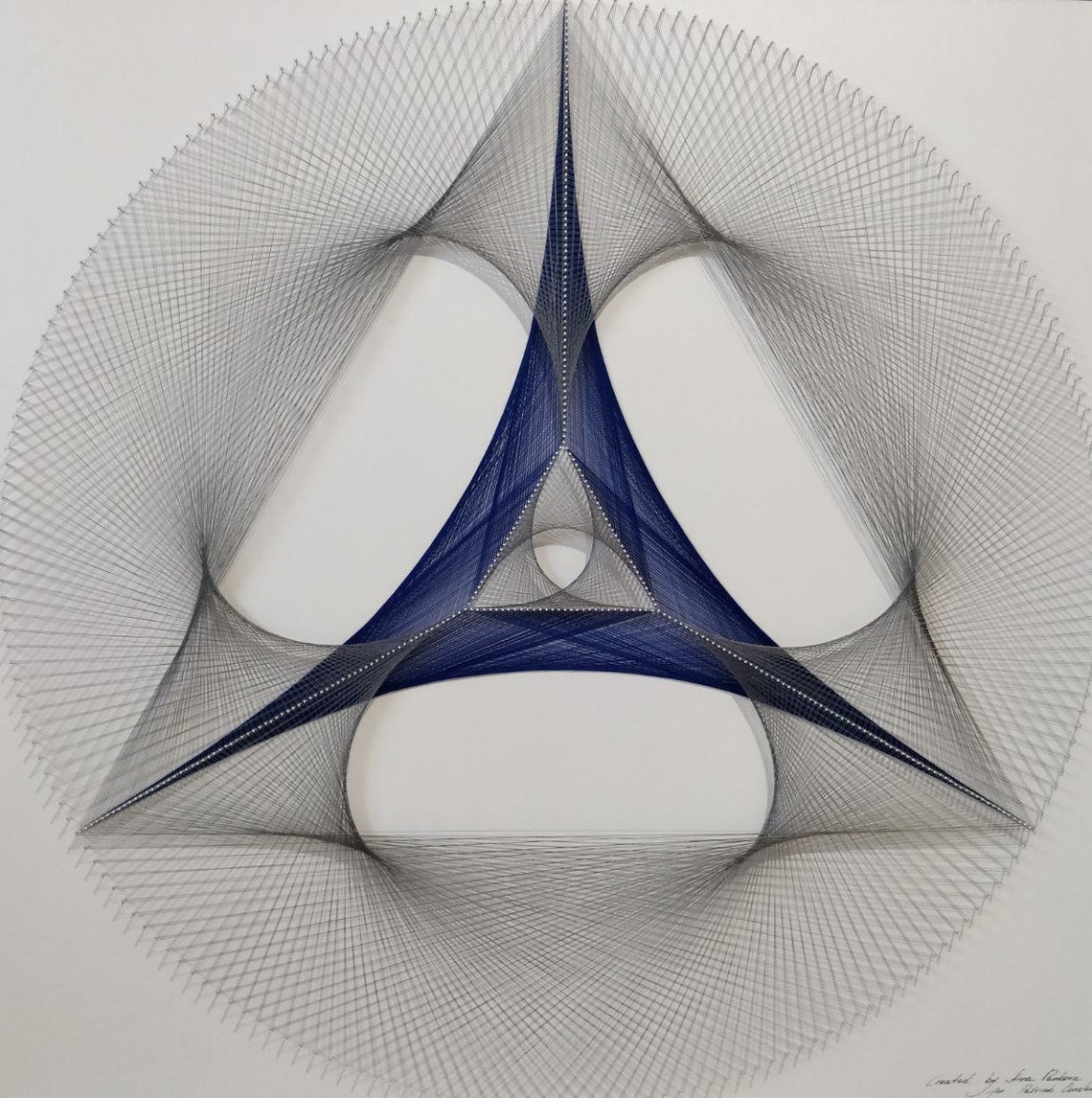 String Art Sacred Geometry Meditation Cosmos Harmony | Etsy