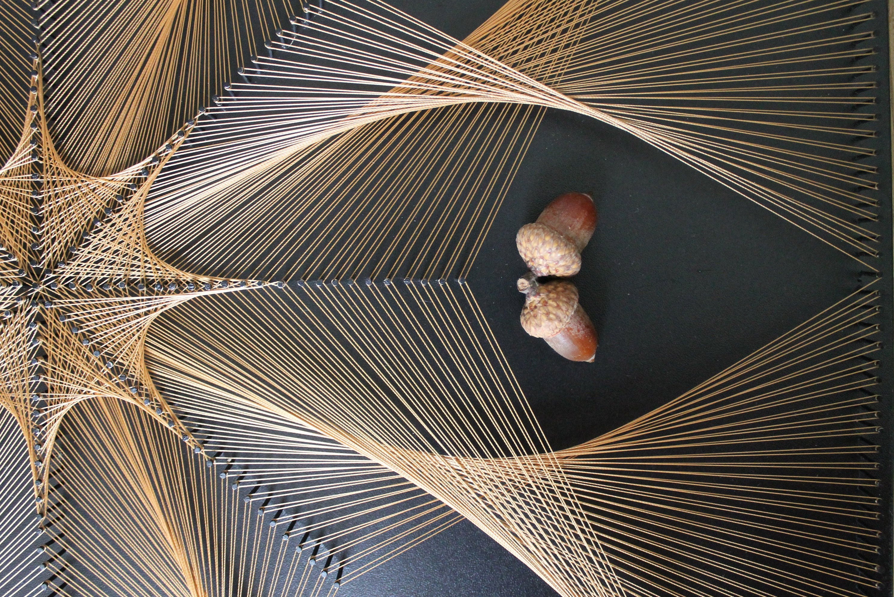 Wall Art String Art Christmas Star on a White Canvas Ofice - Etsy