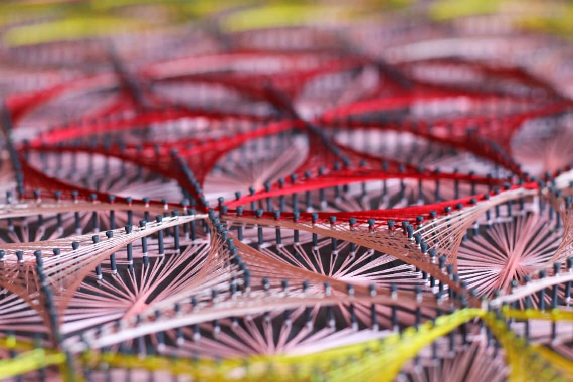 String Art Piece Flower of Life Home and Office Decor Sacral | Etsy