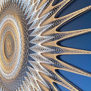 String Art Mandala Prosperity Sacred Geometry 3D Art Zen Spiritual Wall ...
