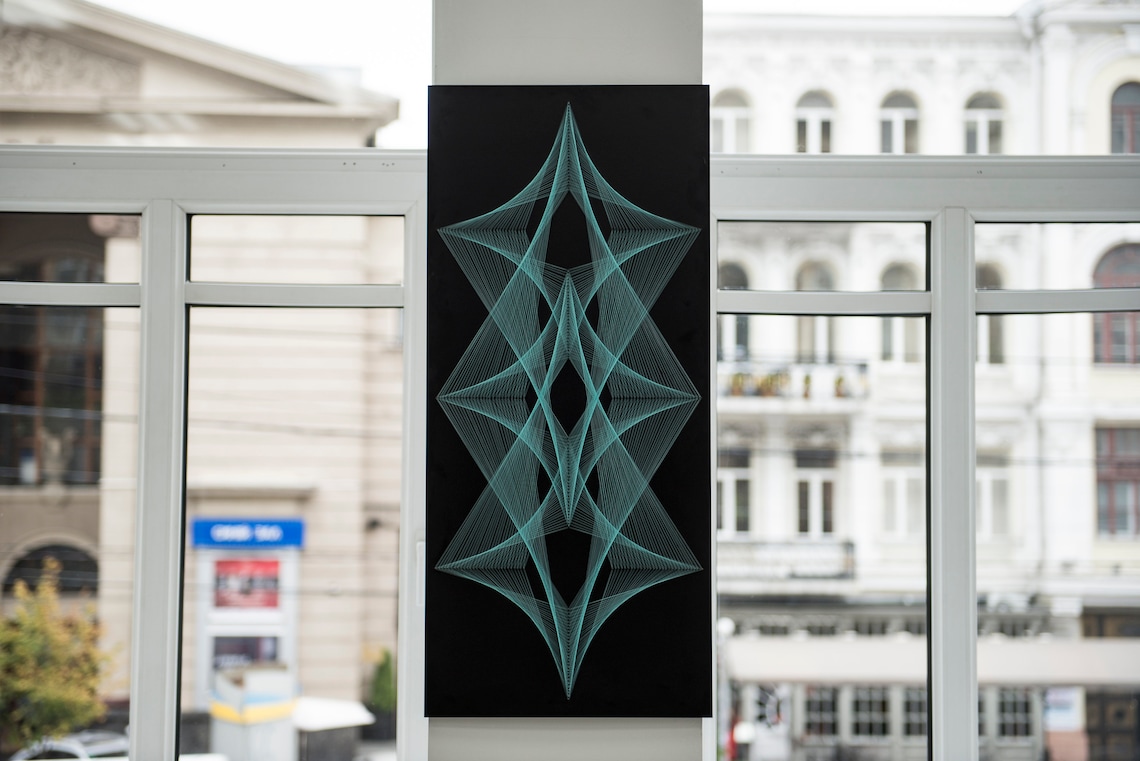 FLOW string art zen mandala wall hanging spiritual wall | Etsy