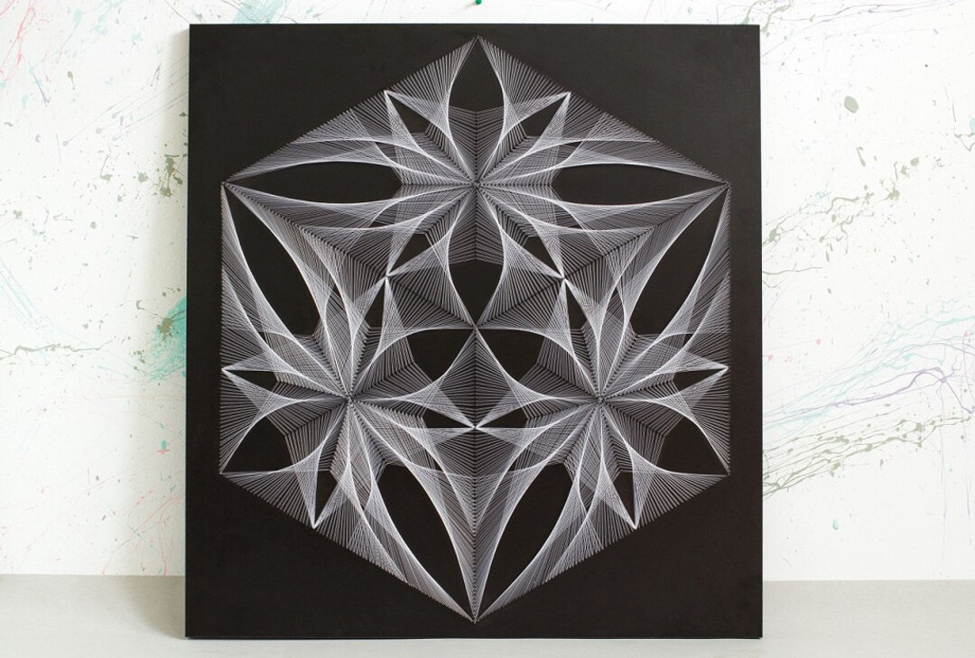 SEVEN Sacred Forms Sacred Geometry Meditation Cosmos Harmony String Art ...