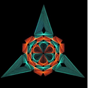 TRIANGLE String Art Sacred Geometry String Art Geometry Mandala Zen ...