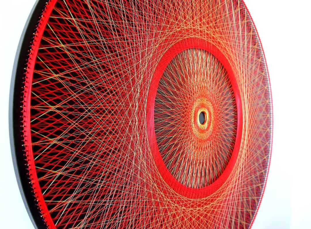 String Art Mandala,nailart Sacred Geometry Psychedelic String Art Home ...