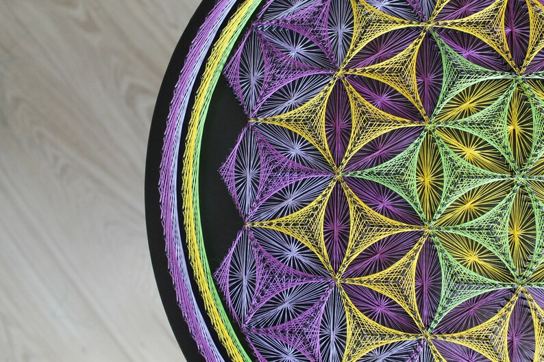 String Art floweroflife Sacred Geometry String | Etsy