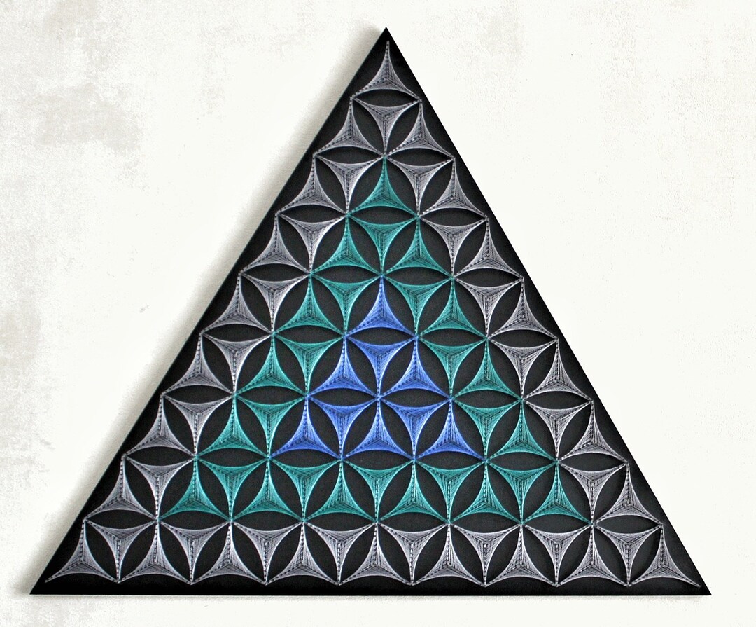 BIG TRIANGLE Flower of Life String Art Sacred Geometry String Art ...