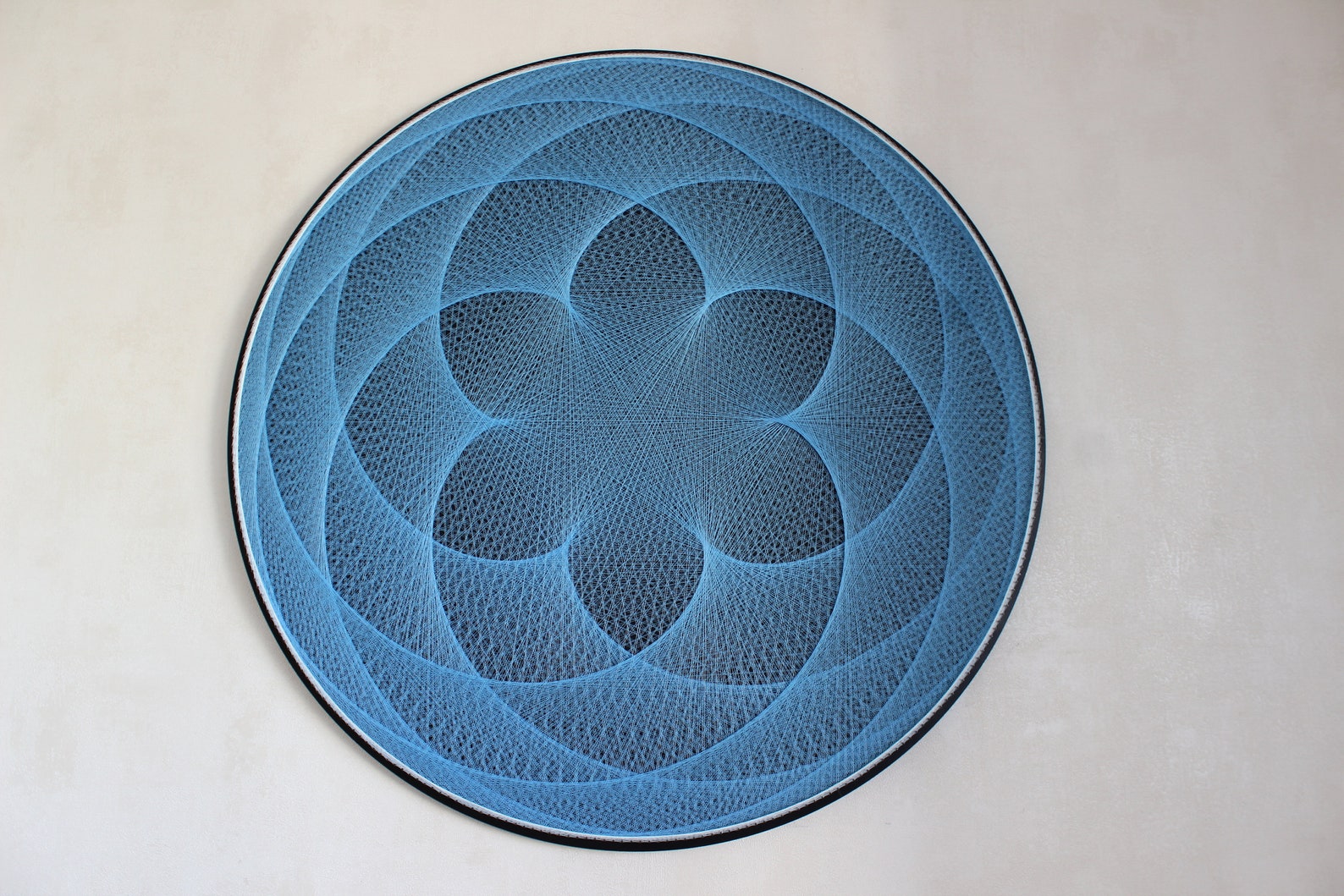 String Art BLUE LOTOS Zen Mandala Art Spiritual Zen Sacred - Etsy