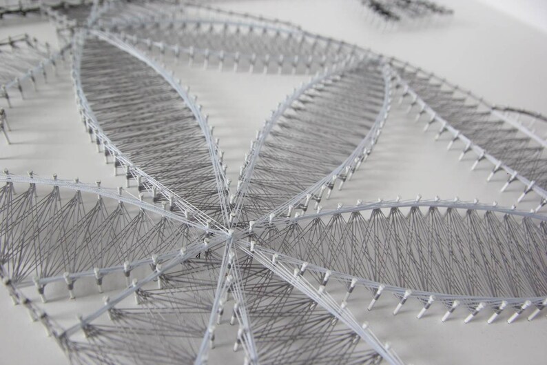 String Art Map of Life Sacred Geometry 3D Art Zen Spiritual Wall Decor ...