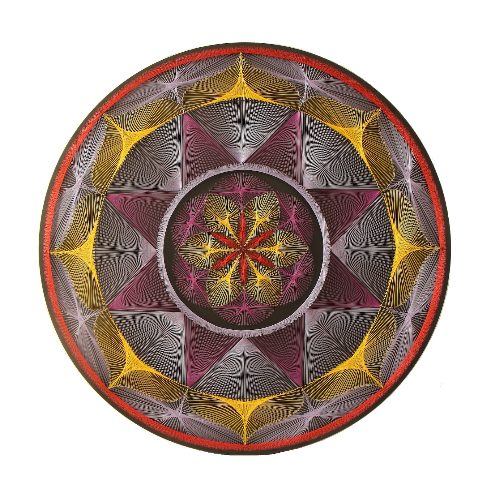 String art sacred geometry psychedelic string art home decor | Etsy