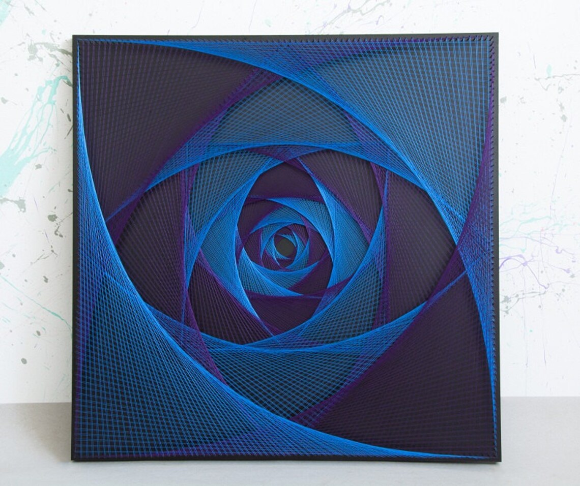 ROSE OF SPACE String Art Sacred Geometry Meditation - Etsy