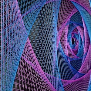 ROSE OF SPACE, String Art, Sacred Geometry, Meditation, Cosmos, Harmony ...